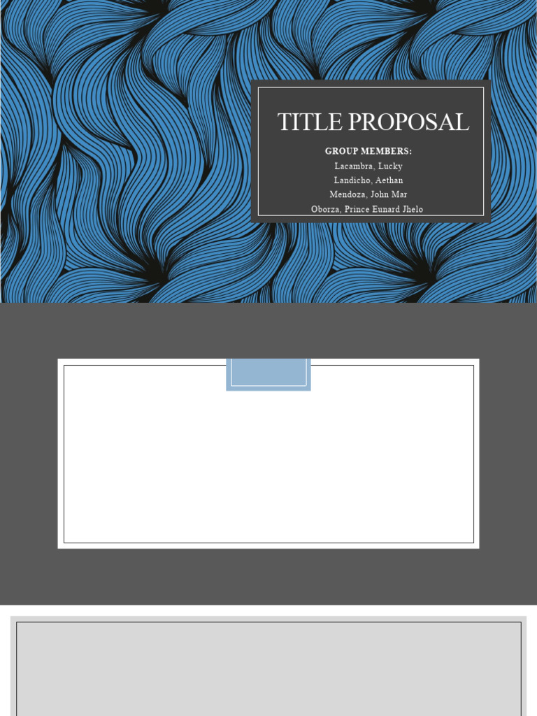 TITLE-PROPOSAL MobileSys | PDF | Usability | Computing