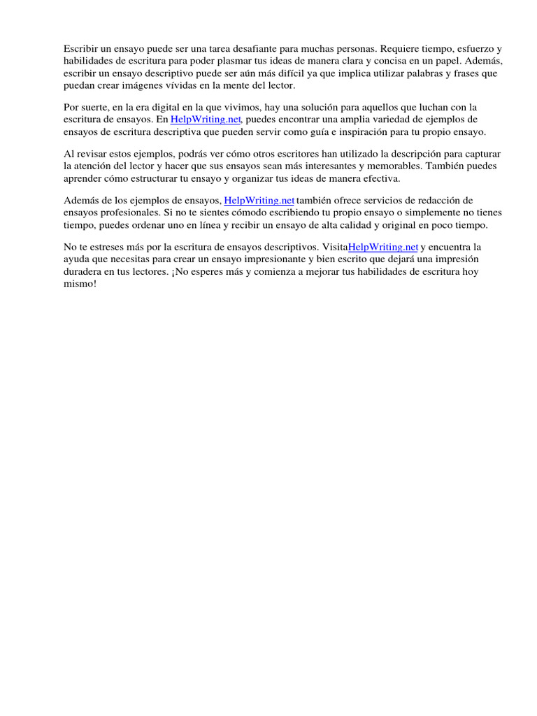 Ejemplos De Escritura Descriptiva Utilizando Los 5 Sentidos Actividades