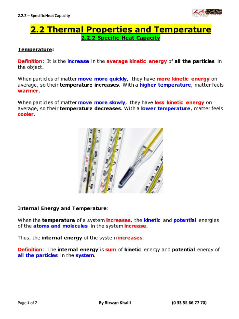 thermal physics | PDF