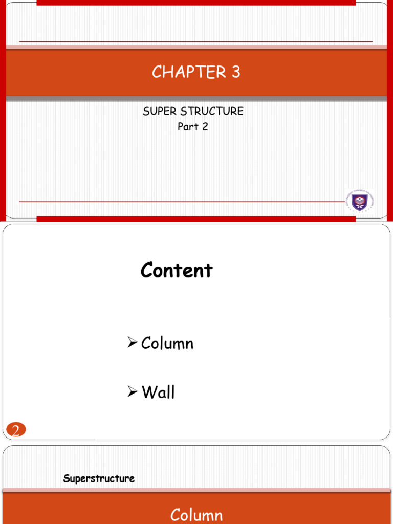 Chapter 3 Part 2 Superstructures | PDF | Wall | Framing (Construction)