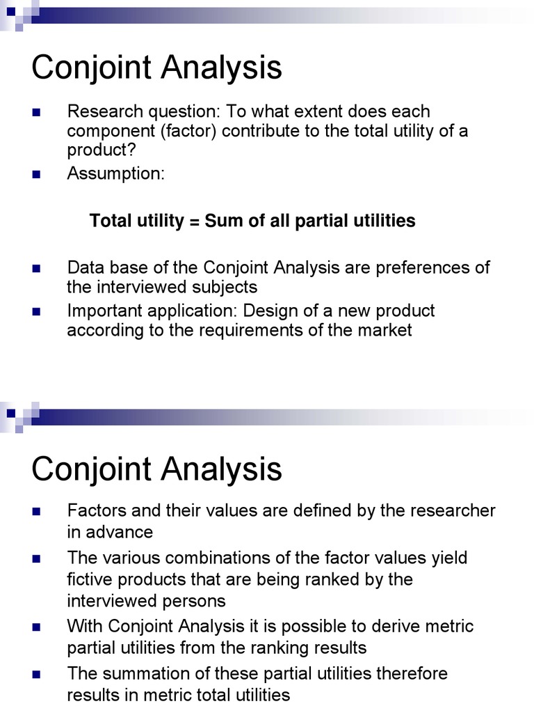 Conjoint Analysis | PDF