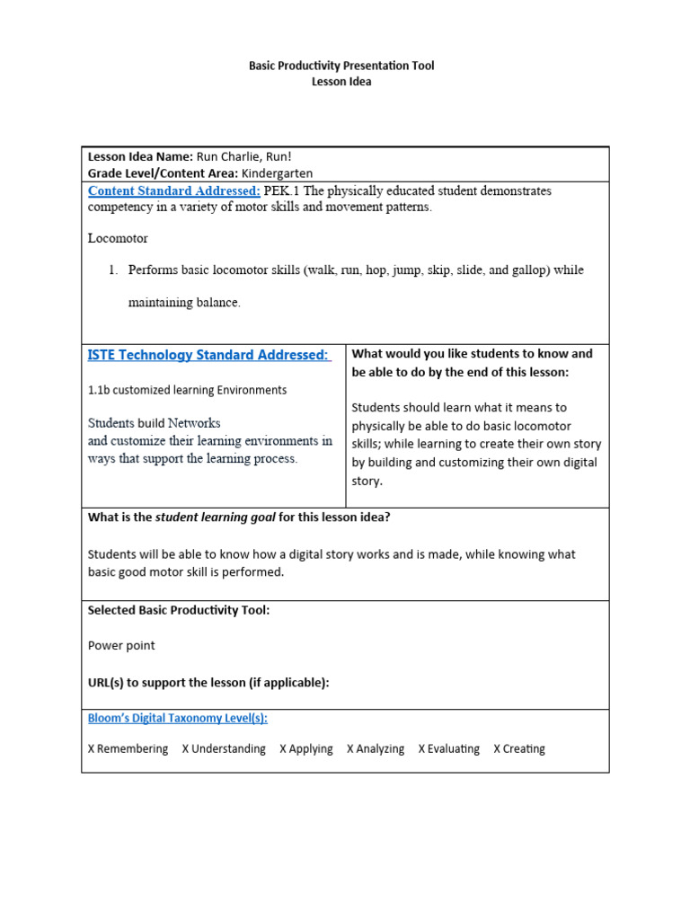 Kindergarten Digital Storytelling Lesson | PDF | Learning | Teachers