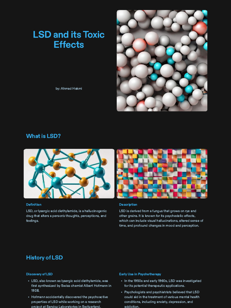 LSD and Its Toxic Effects 2024 1 25 7 24 12 | PDF | Hallucinogen ...