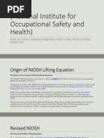 Niosh Lifting Equation English and Metric | PDF