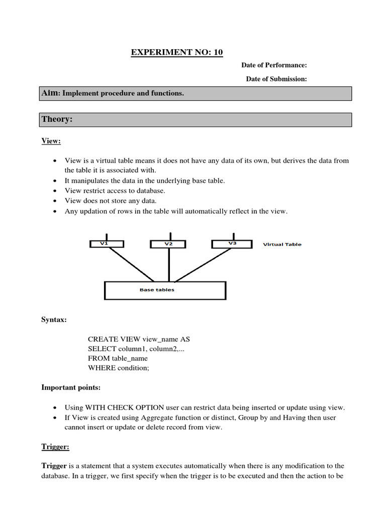 Exp 10 2 | Download Free PDF | Relational Database | Data