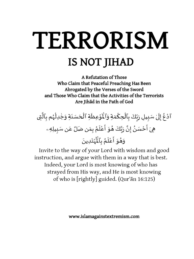 Terrorism Misconceptions and Jihad | PDF | Jihad | Muhammad