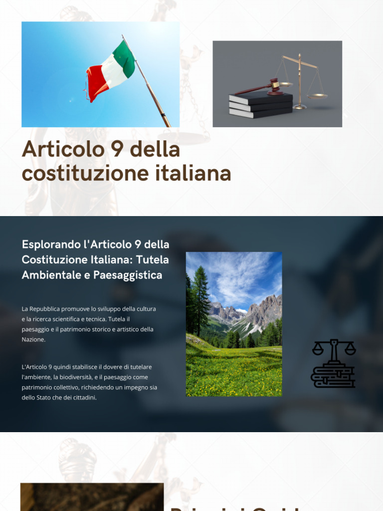 Esplorando L'articolo 9 Della Costituzione Italiana Tutela Ambientale e ...