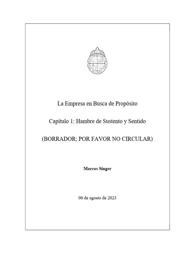 Hambre de Sustento y Sentido | PDF | El príncipe | Business