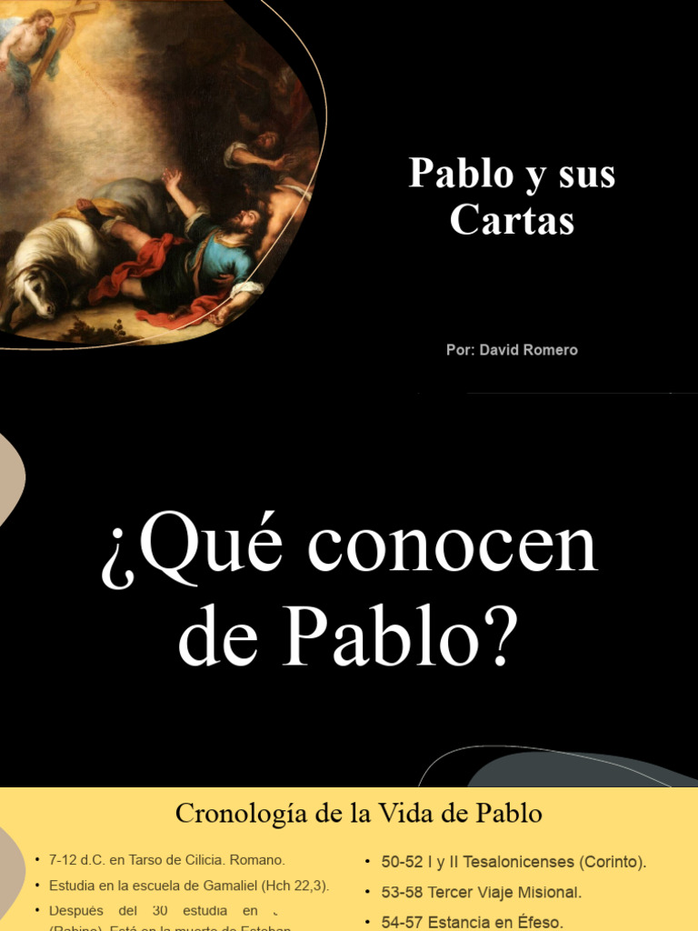 Cronología de La Vida de Pablo | PDF | Clásicos