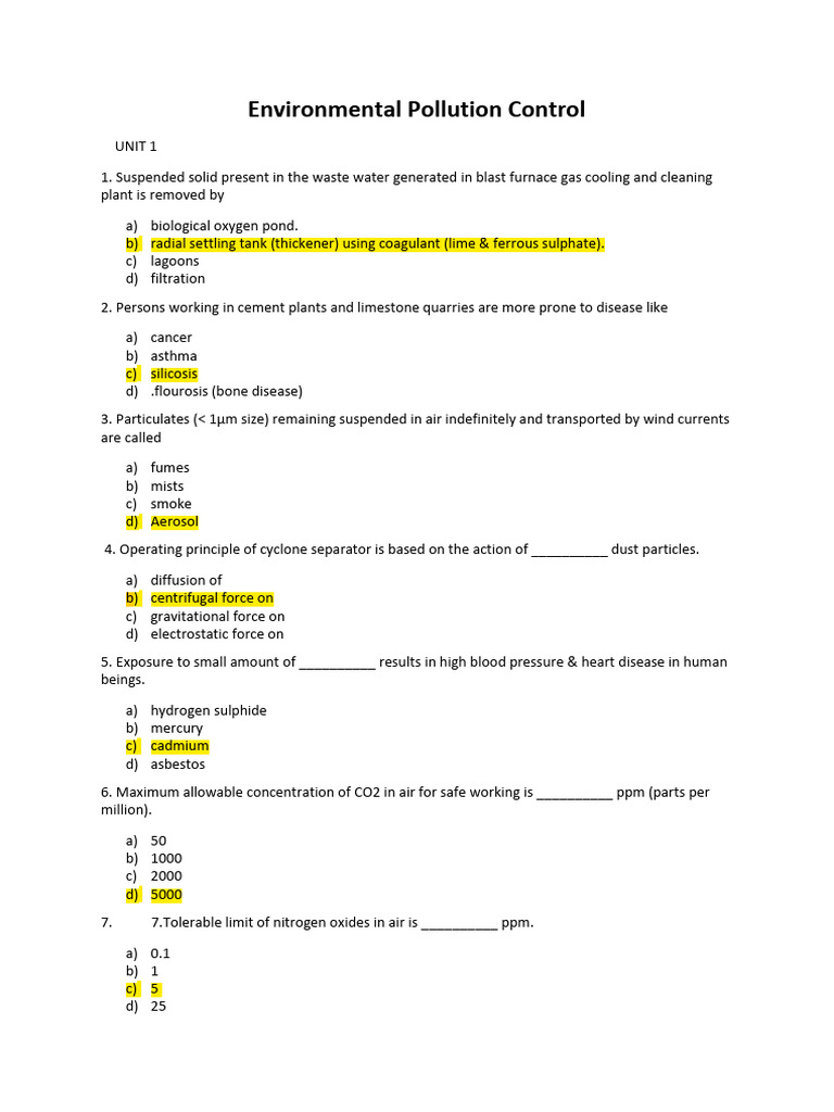 5-MON - (Environmental Pollution C) | PDF | Atmosphere Of Earth | Ozone