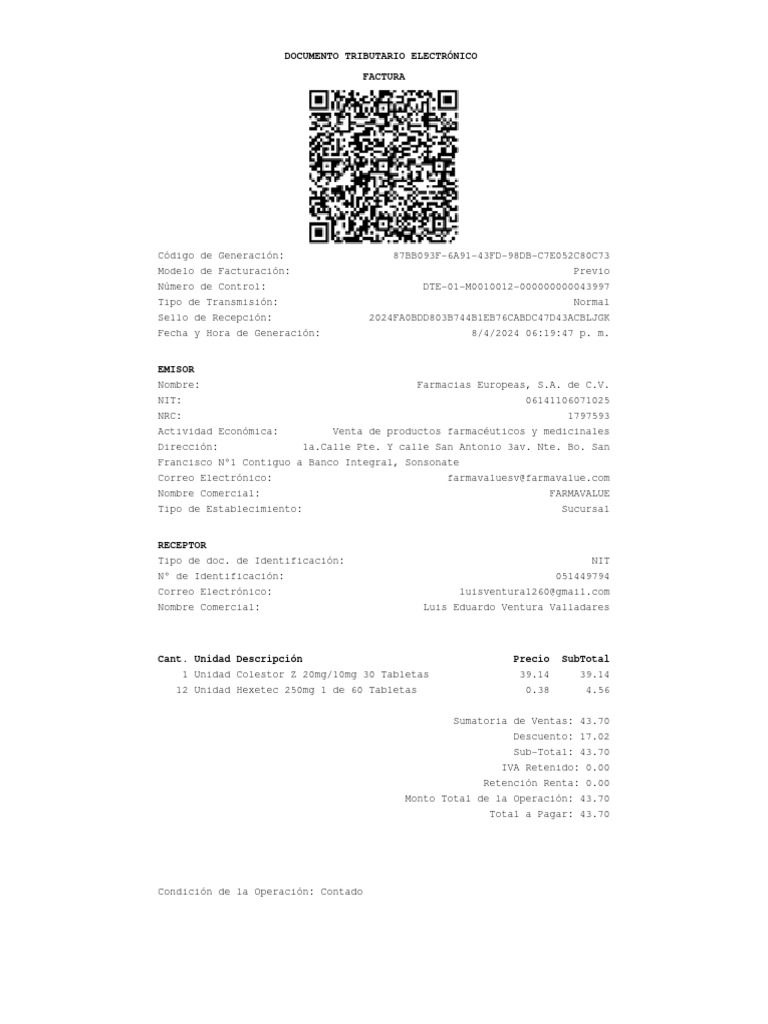 Factura ElectrÃ Nica | PDF