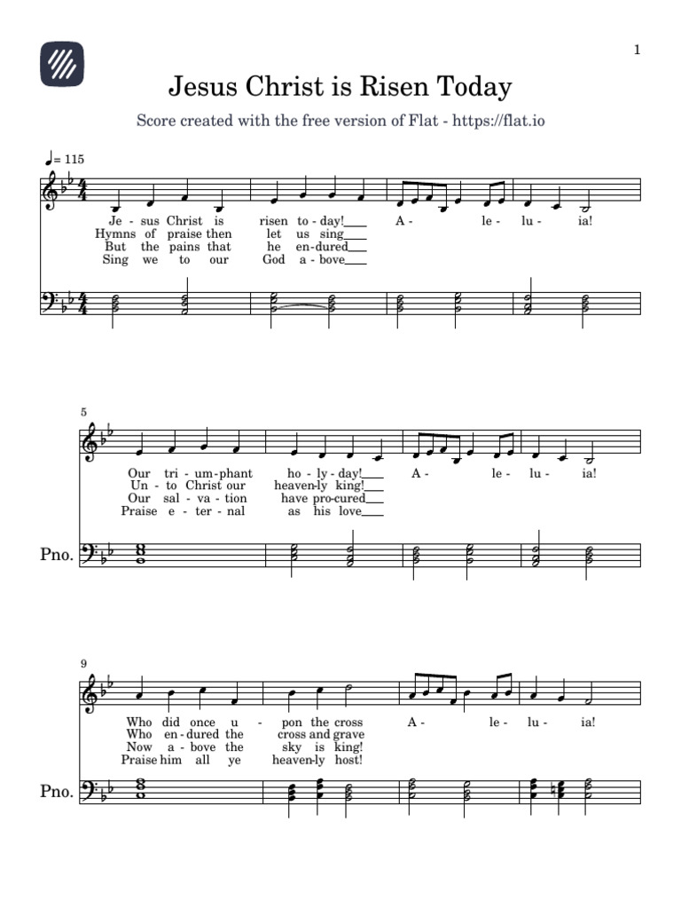 Jesus Christ Is Risen Today | PDF