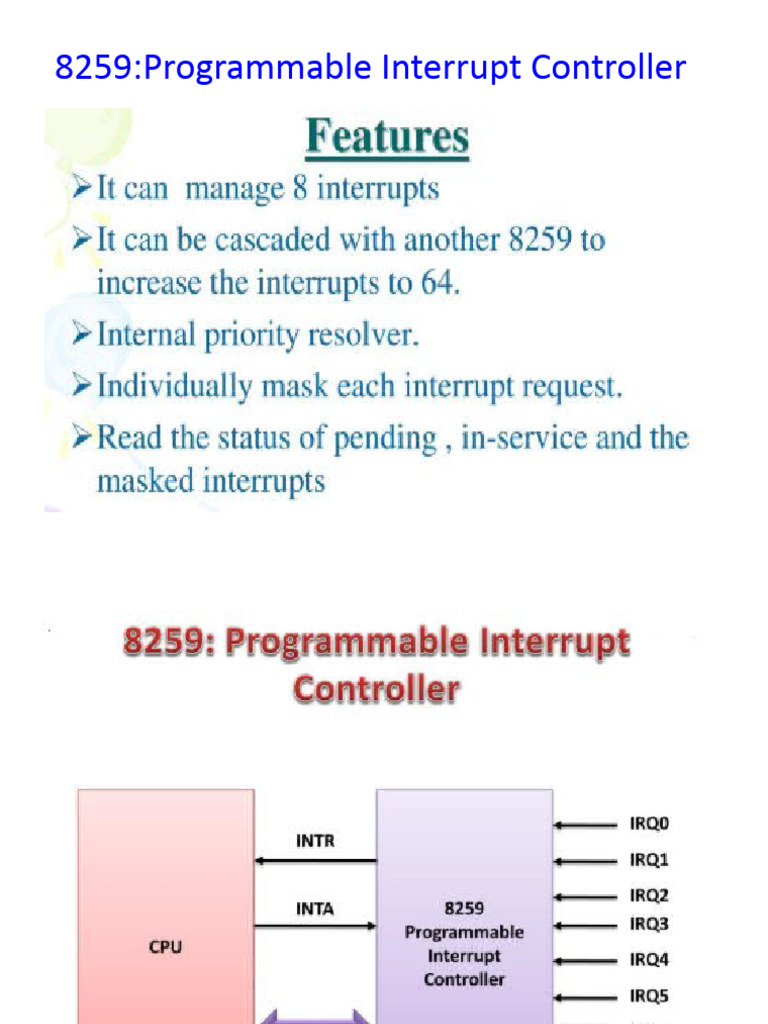 8259 Programmable Interrupt Controller Guide | PDF
