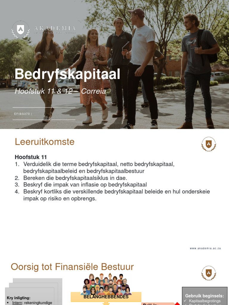 02 - EFIBS370 - LE3 - Bedryfskapitaal Skyfies | PDF