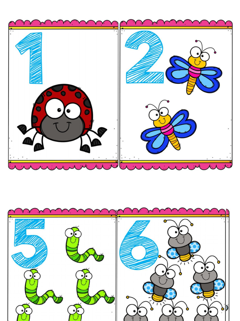 Numeros Del 1 Al 20 Con Figuras | PDF