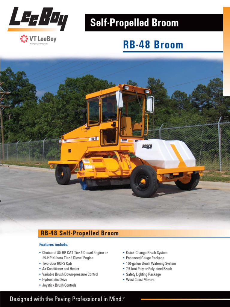 Rosco RB48 Street Sweeper | PDF | Engines | Diesel Engine