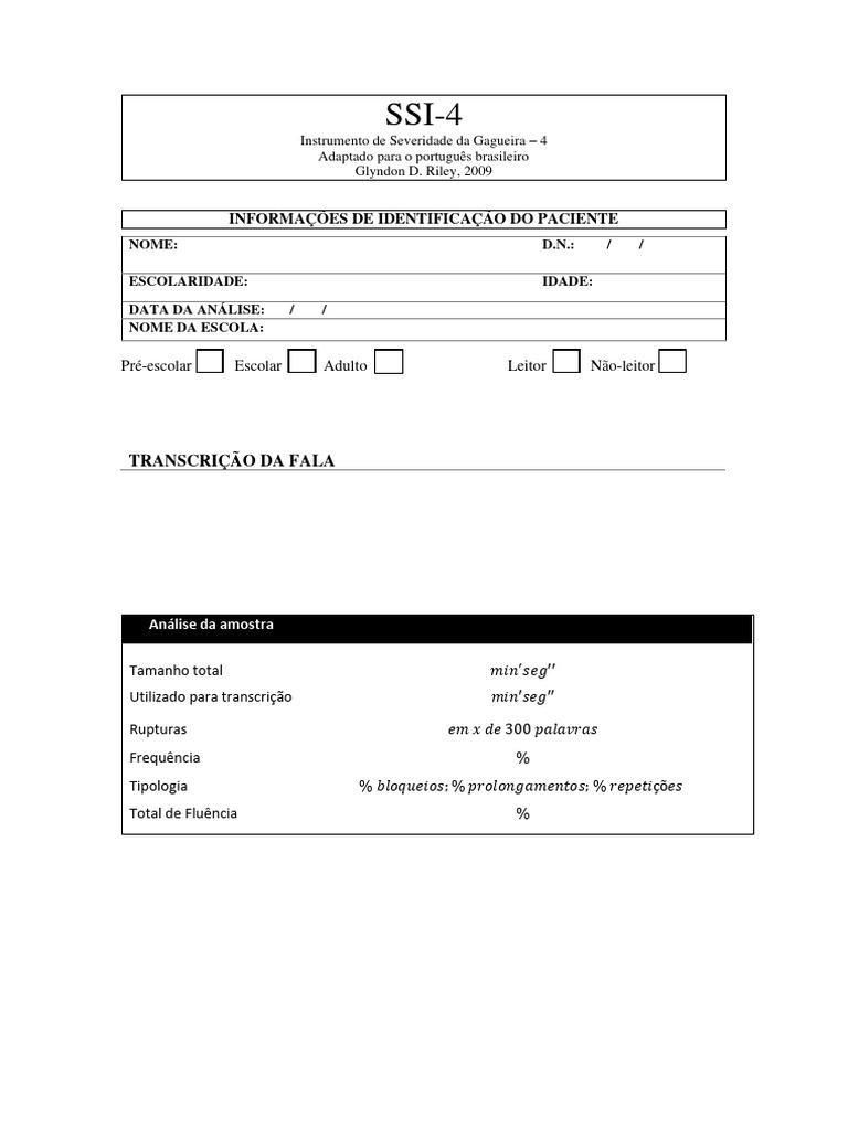 Protocolo Ssi 4 | PDF