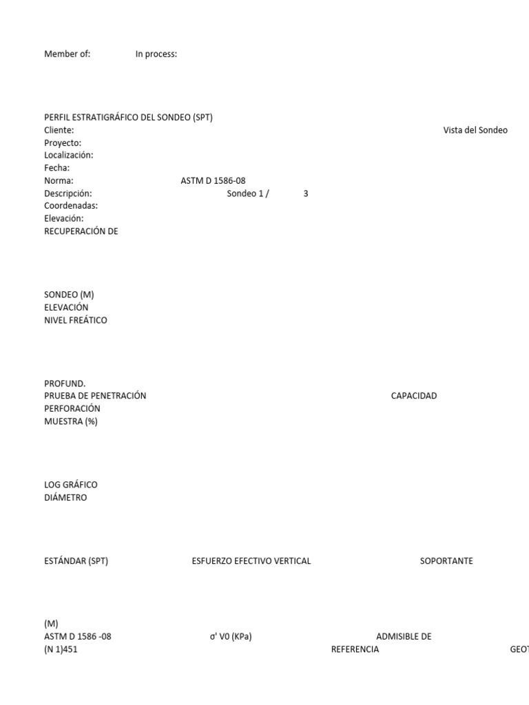 352470213 Ejemplo de Relleno de Hoja de Excel SPT 1 | PDF