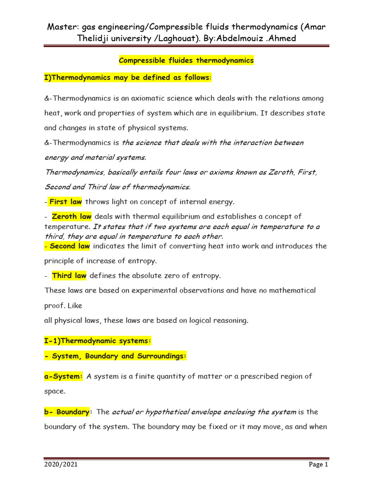 Thermody | PDF | Gases | Pressure