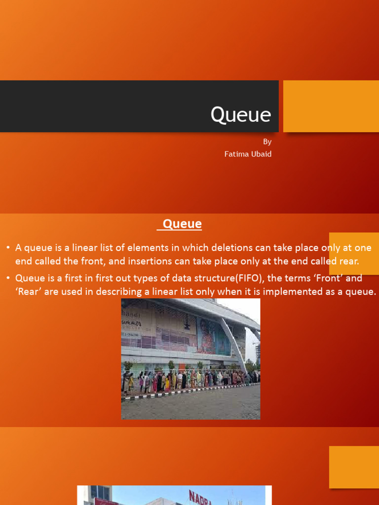 lec 7Queue final.pptx | PDF | Queue (Abstract Data Type) | Algorithms ...