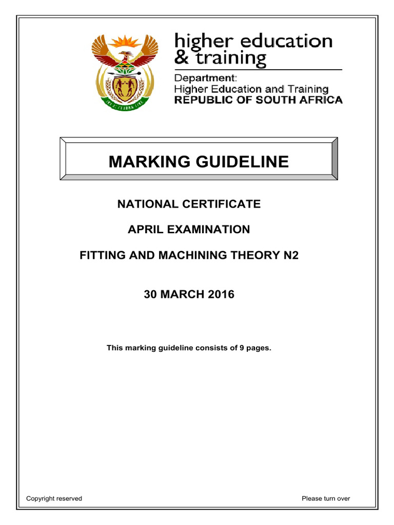 N2 Fitting and Machining Theory April 2016 Memorandum | PDF | Belt ...