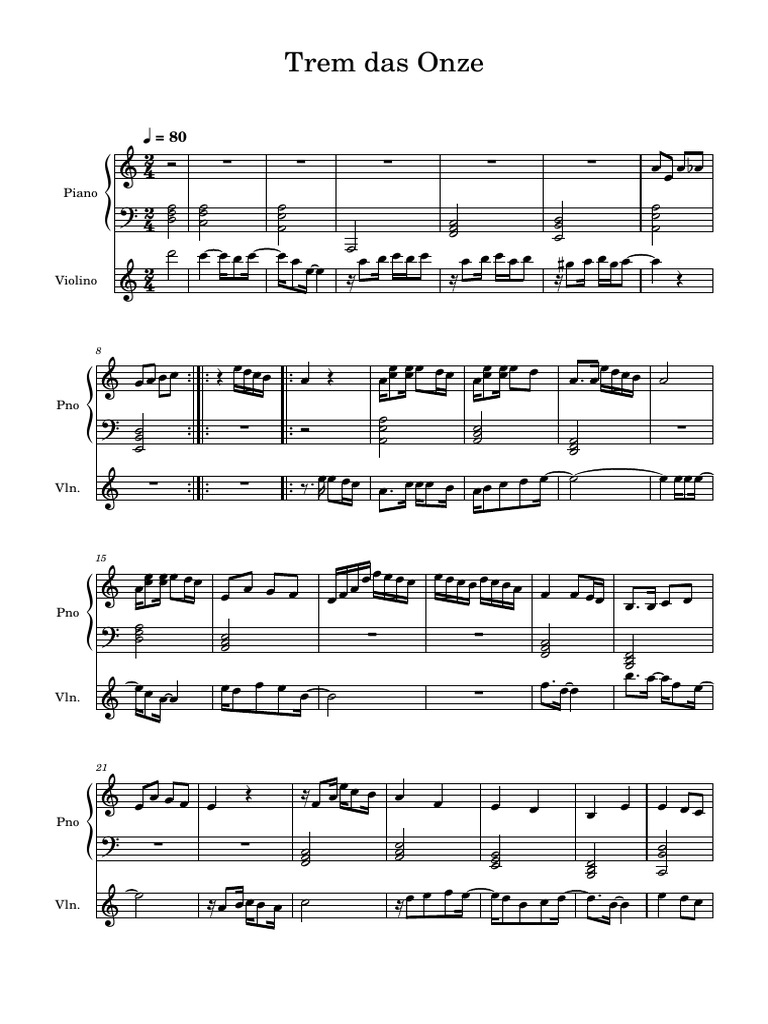 Trem Das Onze Adoniran Barbosa Trem Das Onze | PDF