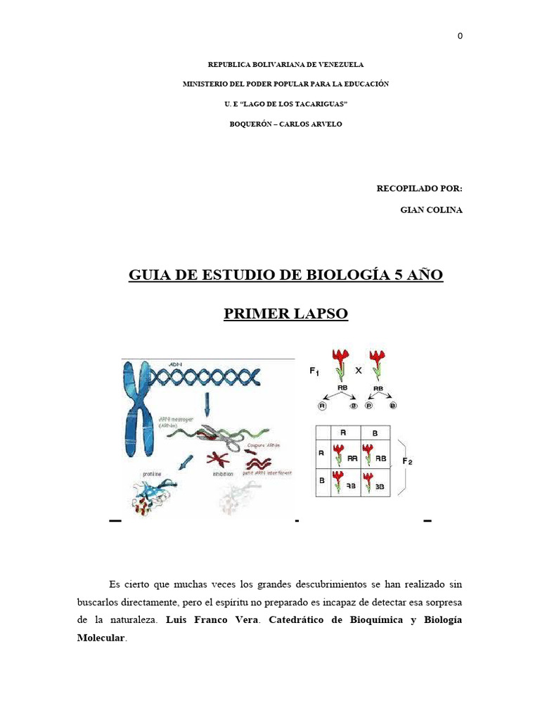 Guia Comple Biolog | PDF | Dominancia (Genética) | Cigosidad