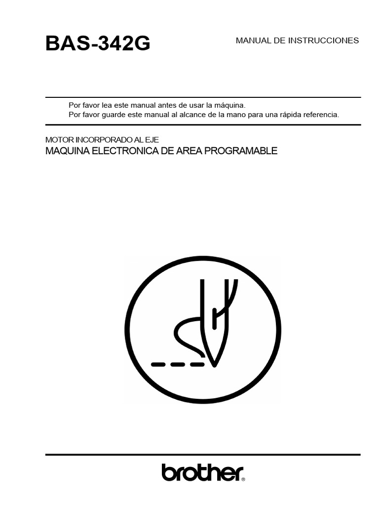 Bas-342g Manual de Instrucciones | PDF | Tornillo | Fuente de alimentación