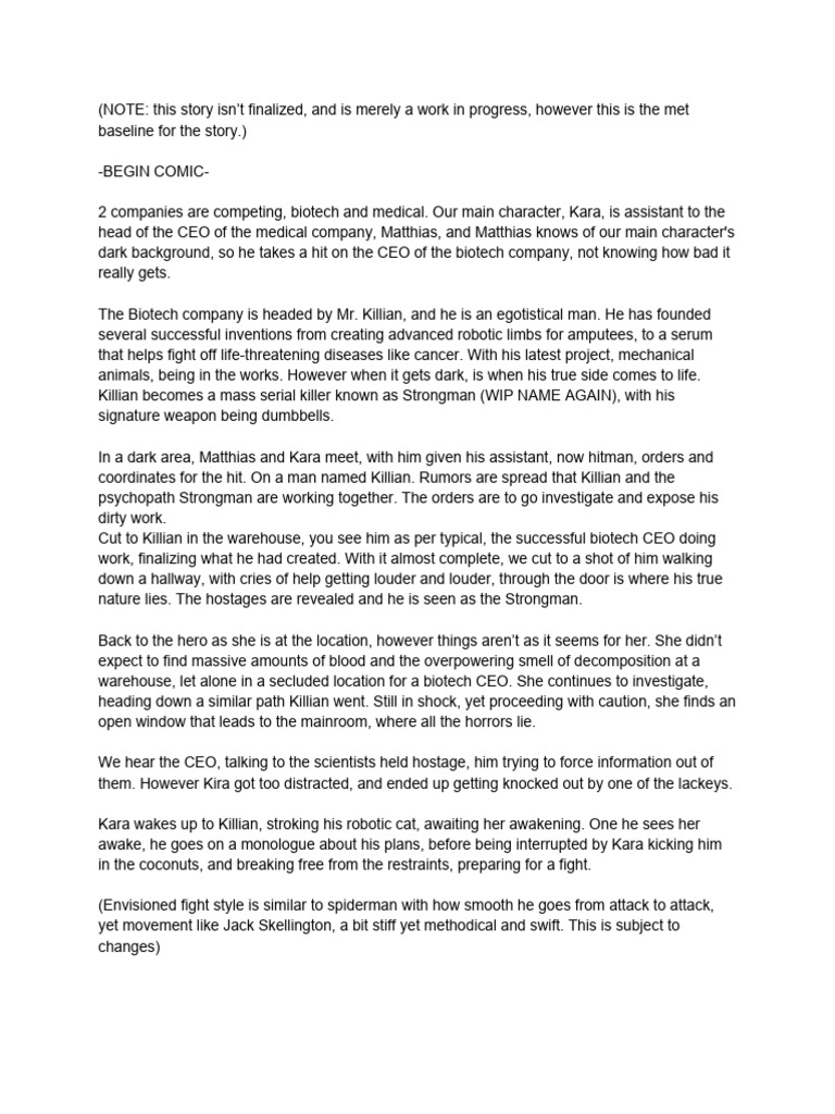 Comic Starting Grounds | PDF