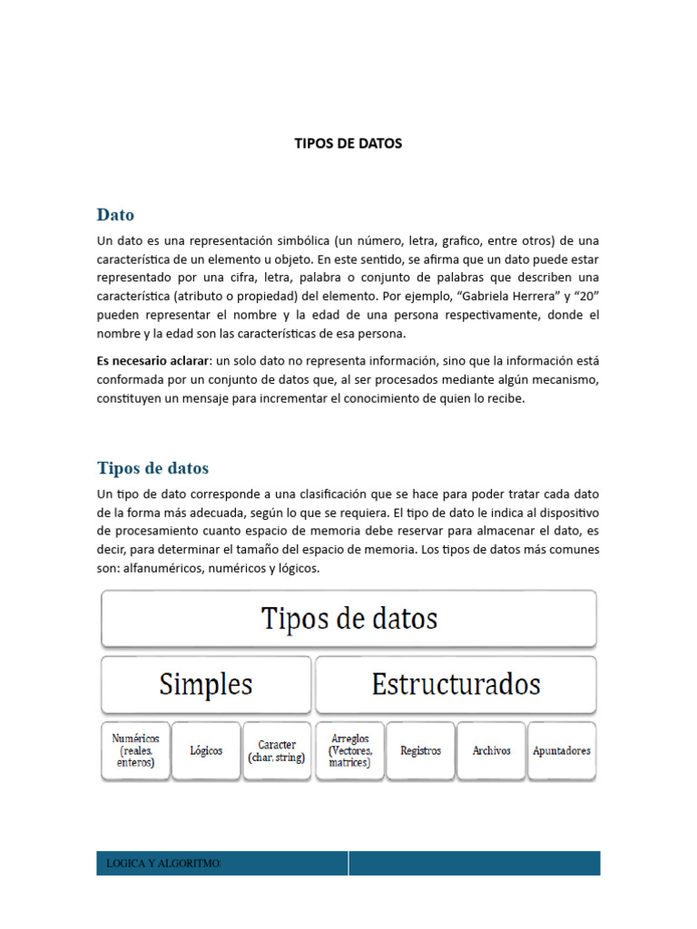 2-Tipos de Datos | PDF | Tipo de datos | Decimal