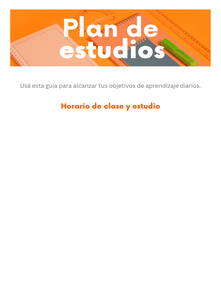 planes de estudio | PDF