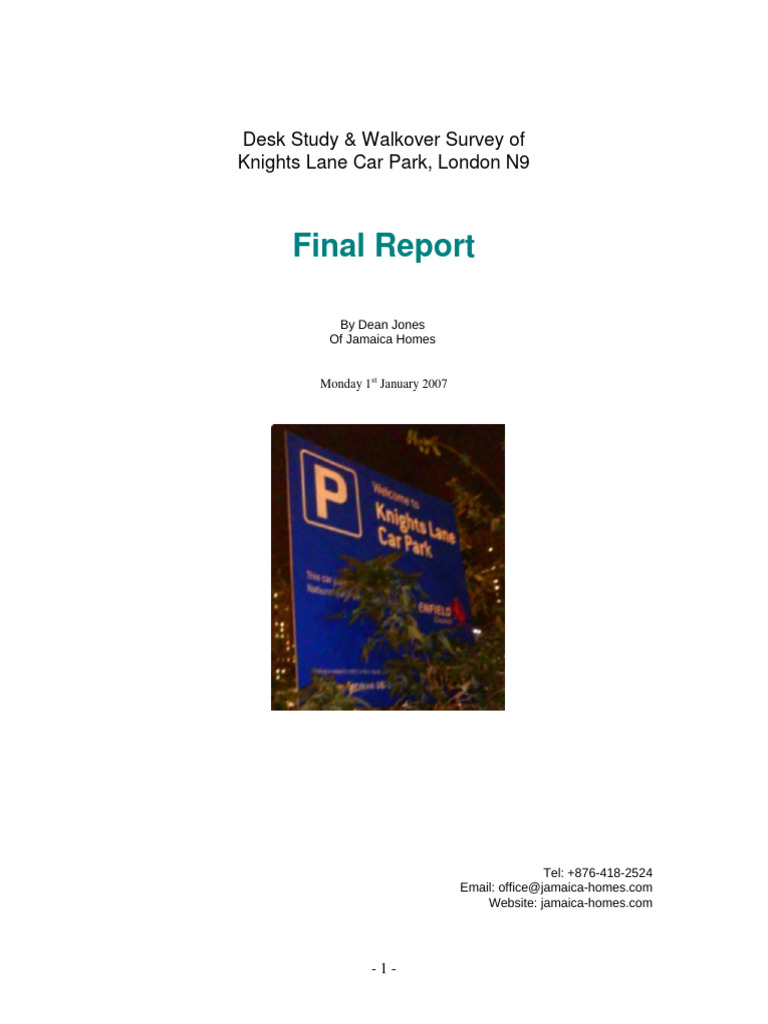 Desk Study and Walkover Survey | PDF | Soil | Deep Foundation