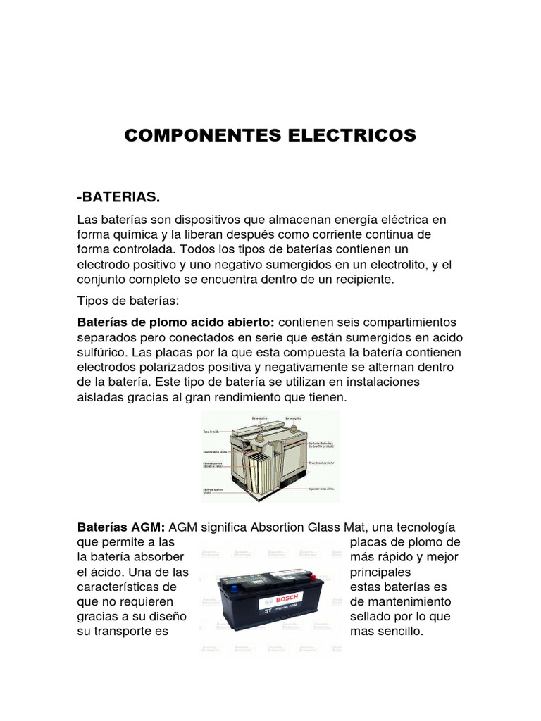Componentes Esenciales de Sistemas Eléctricos | PDF | Ingenieria ...