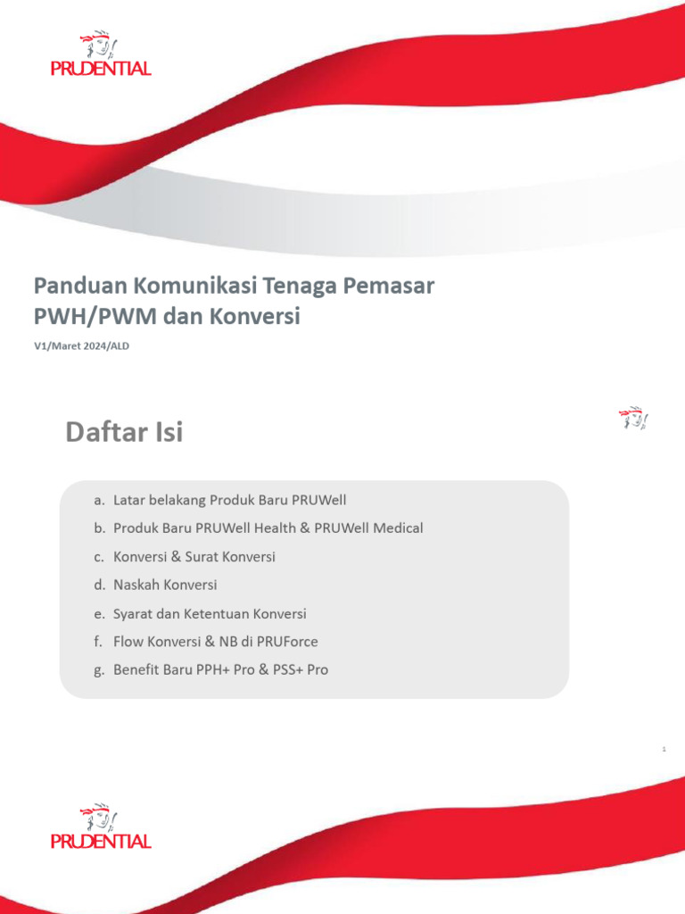 Panduan Tenaga Pemasar Pru Well | PDF