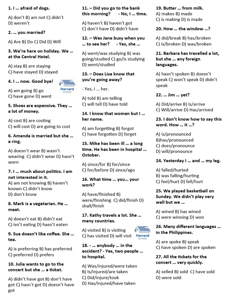 elementary test | PDF