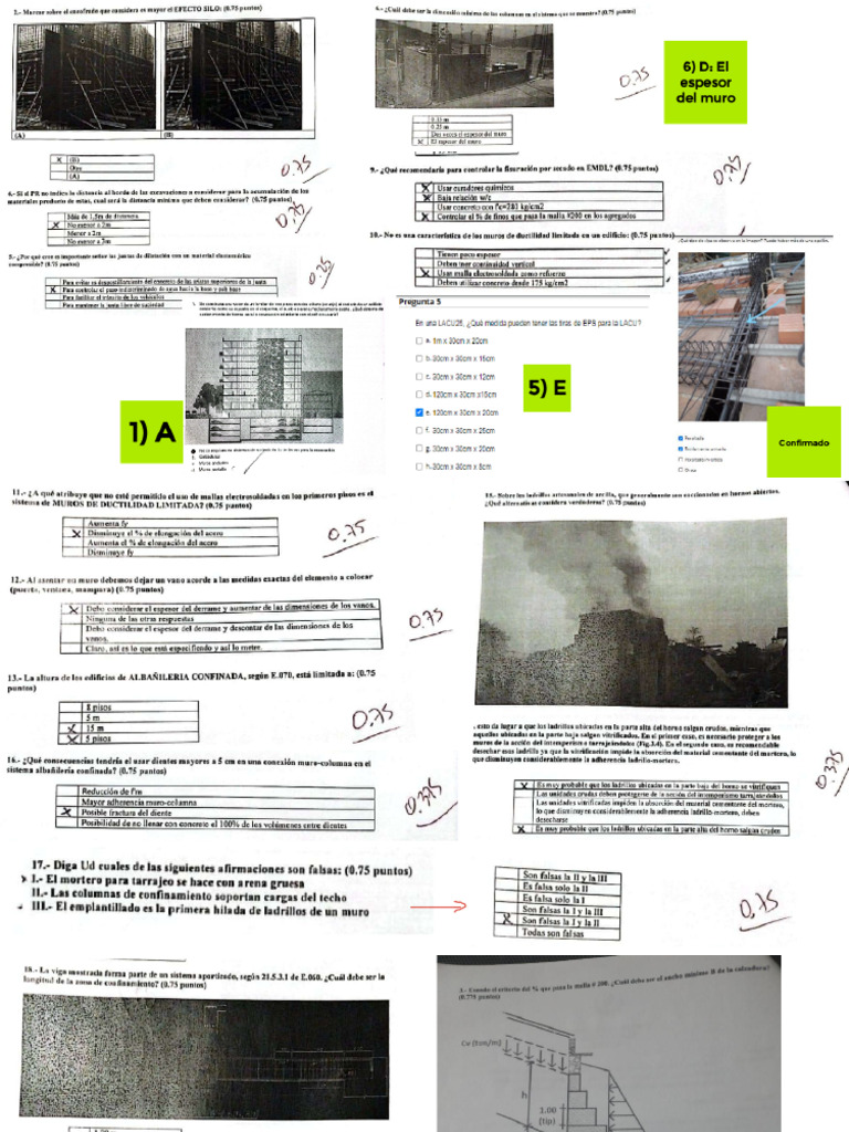 Fijas Del Examen Final en Const. 1 | PDF