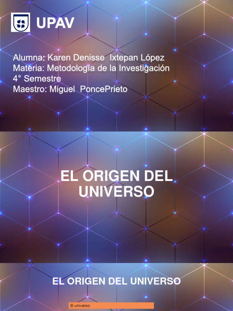 EL origen del universo (1) | PDF | Universo | Big Bang