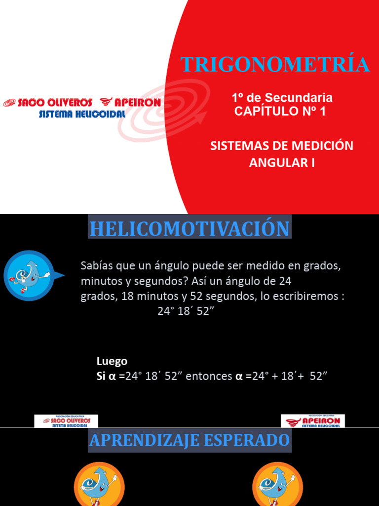 Introducción a la Medición Angular | PDF | Ángulo | Trigonometría