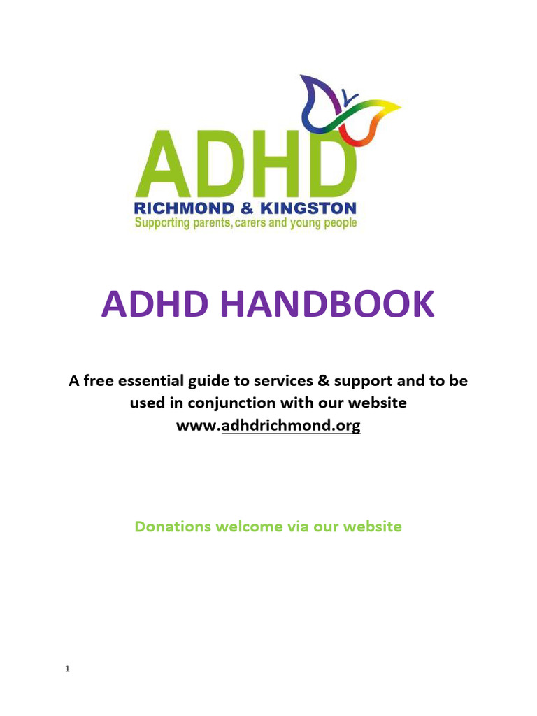 ADHD Handbook Revision September 20201 | PDF | Attention Deficit Hyperactivity Disorder ...