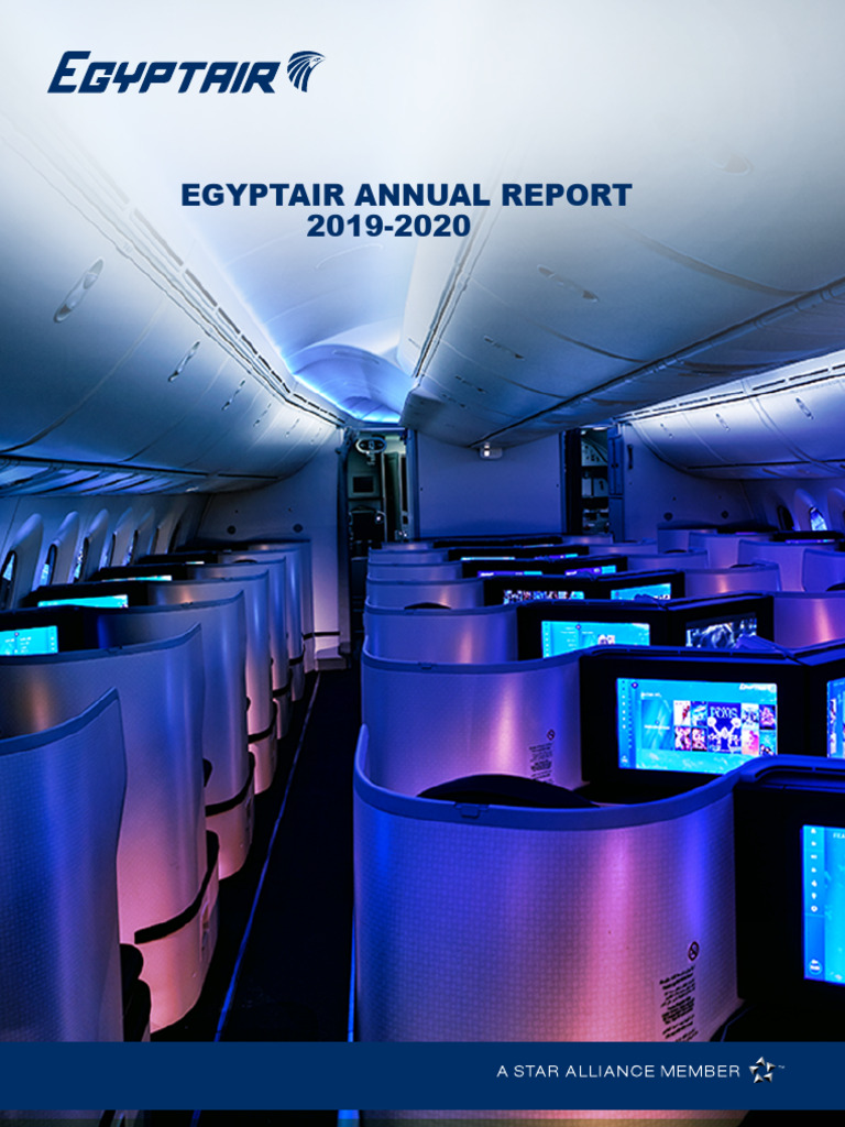 EGYPTAIR Annual Report 2019-2020 | PDF | Debits And Credits | Equity (Finance)