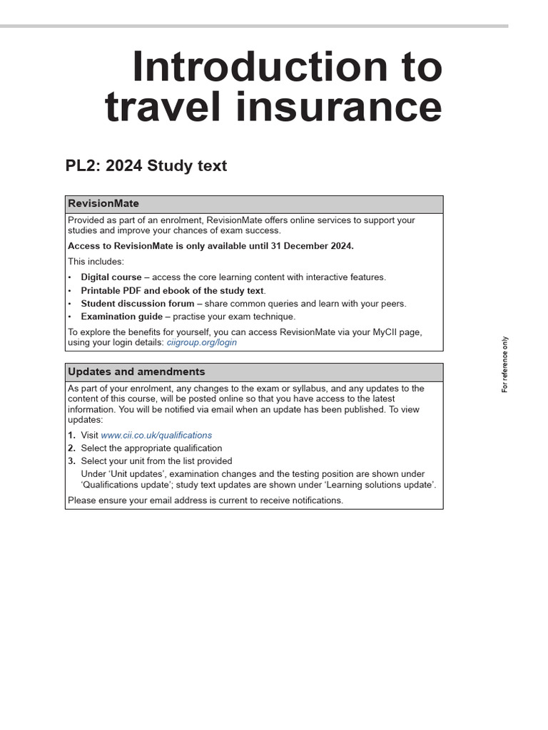 PL2TB4 2024 Travel Insurance | PDF | Insurance | Knowledge