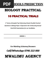 Bio Pp1 Kcse 2025 Top Prediction Cycles | PDF | Biology