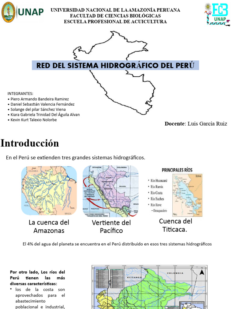 Sistema Hidrografico Del Perú Hidro | PDF | Cuenca de drenaje | Río