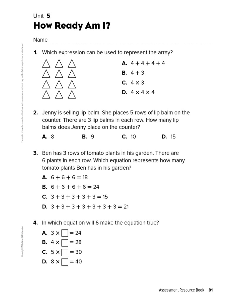 Reveal Math-Unit 5 Family Letter | PDF | Plants