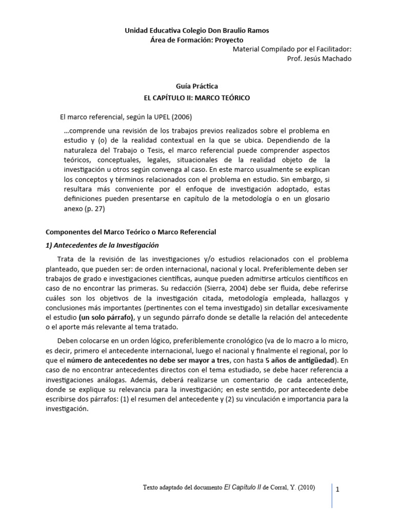 Capitulo II. Guia Practica | PDF | Teoría | Paradigma