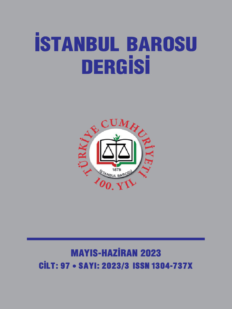 Istanbul Barosu Dergisi 20233 | PDF