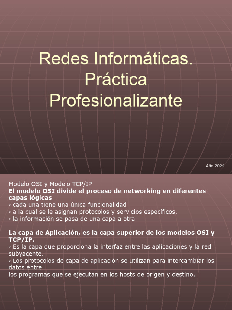 Programacion Redes Informaticas Clase 3 19042024 | PDF | Protocolo de ...