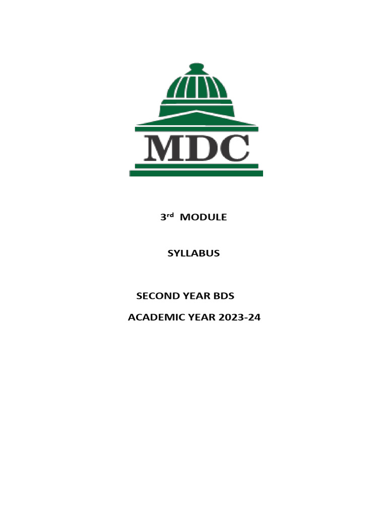 MODULE 3 MDC SYLLABUS STUDY GUIDE - Final | PDF | Genetic Disorder | Neoplasms