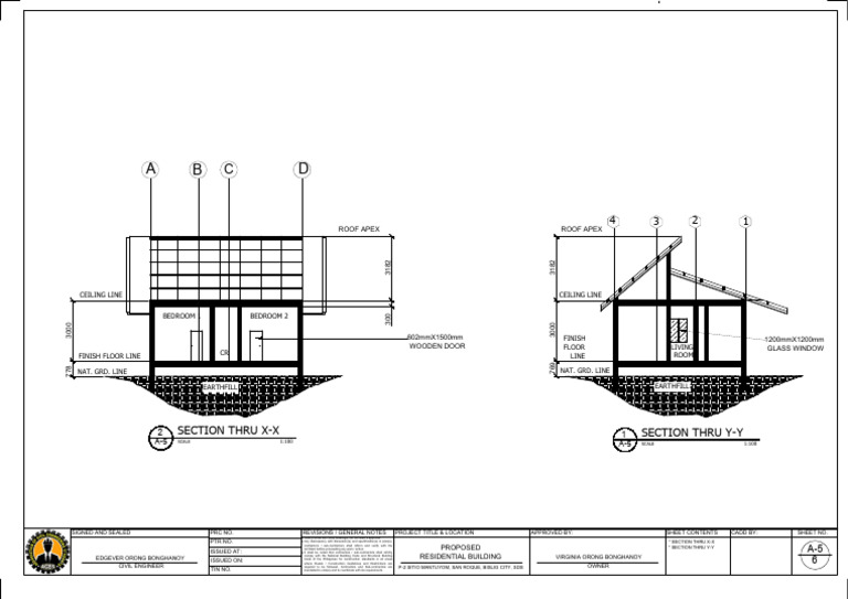 Section Thru X-X & Y-Y | PDF | Building Engineering | Residential Buildings Section Thru X-X & Y-Y | PDF | Building Engineering | Residential Buildings