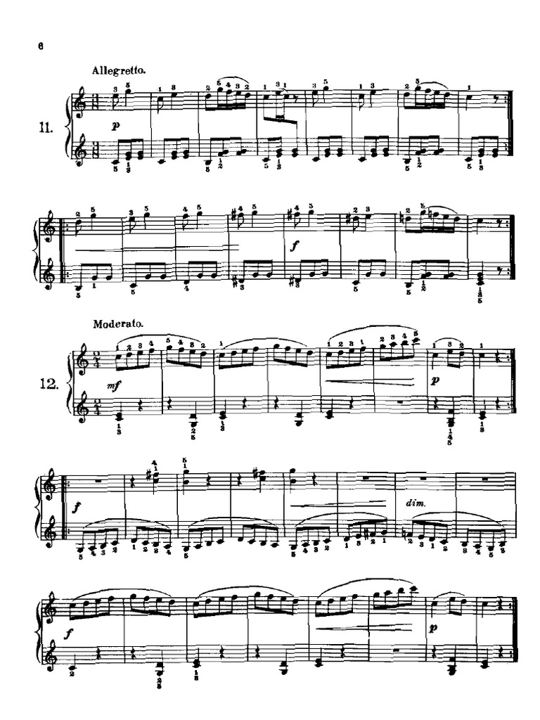 1 Gurlitt - The - First - Lessons - Op - 117-6 | PDF